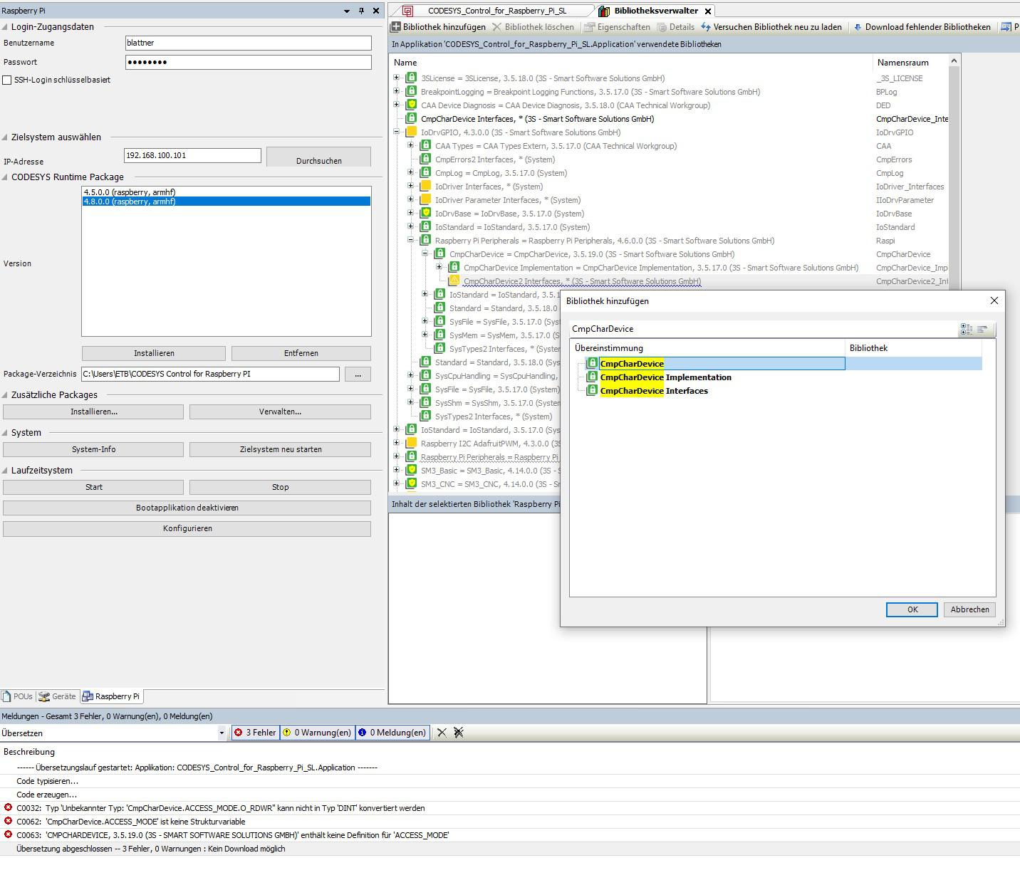 CODESYS Forge - CODESYS Forge / Talk / Deutsch 🇩🇪: Raspberry Runtime Stopt nach 30sec